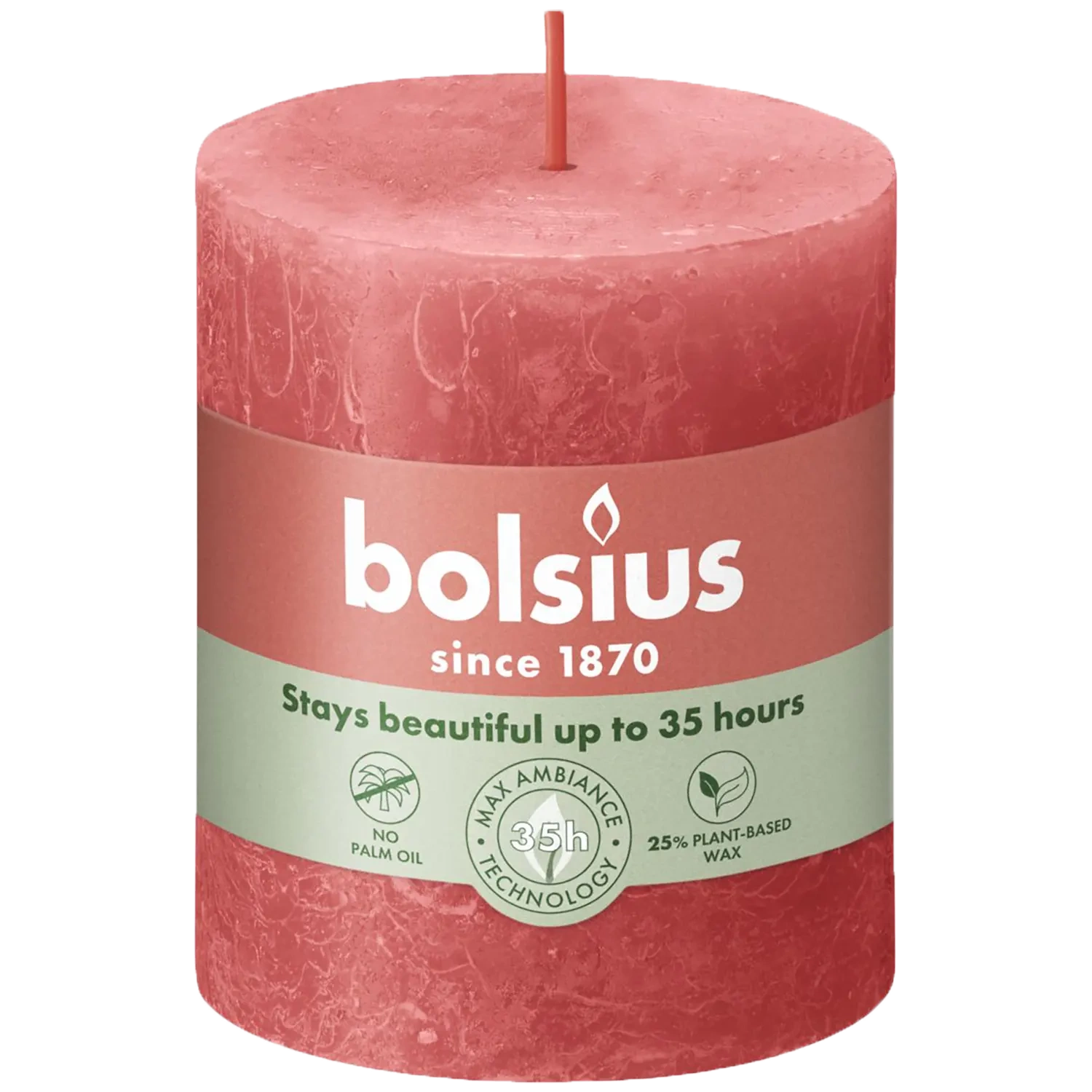 Bolsius Rustic 80/68 mm trunk candle - Blossom Pink at CWStore