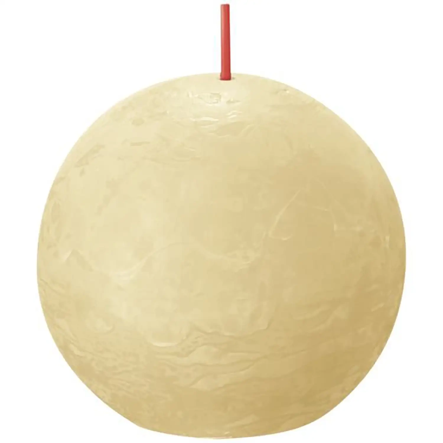 Bolsius Rustic 76 mm sphere candle - Oat Beige at CWStore