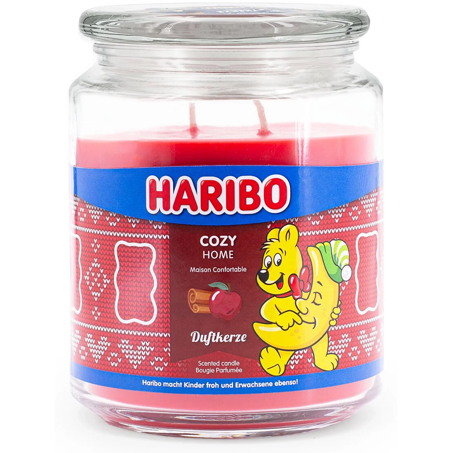 Haribo Christmas scented candle in glass 510 g - Cozy Home at CWStore