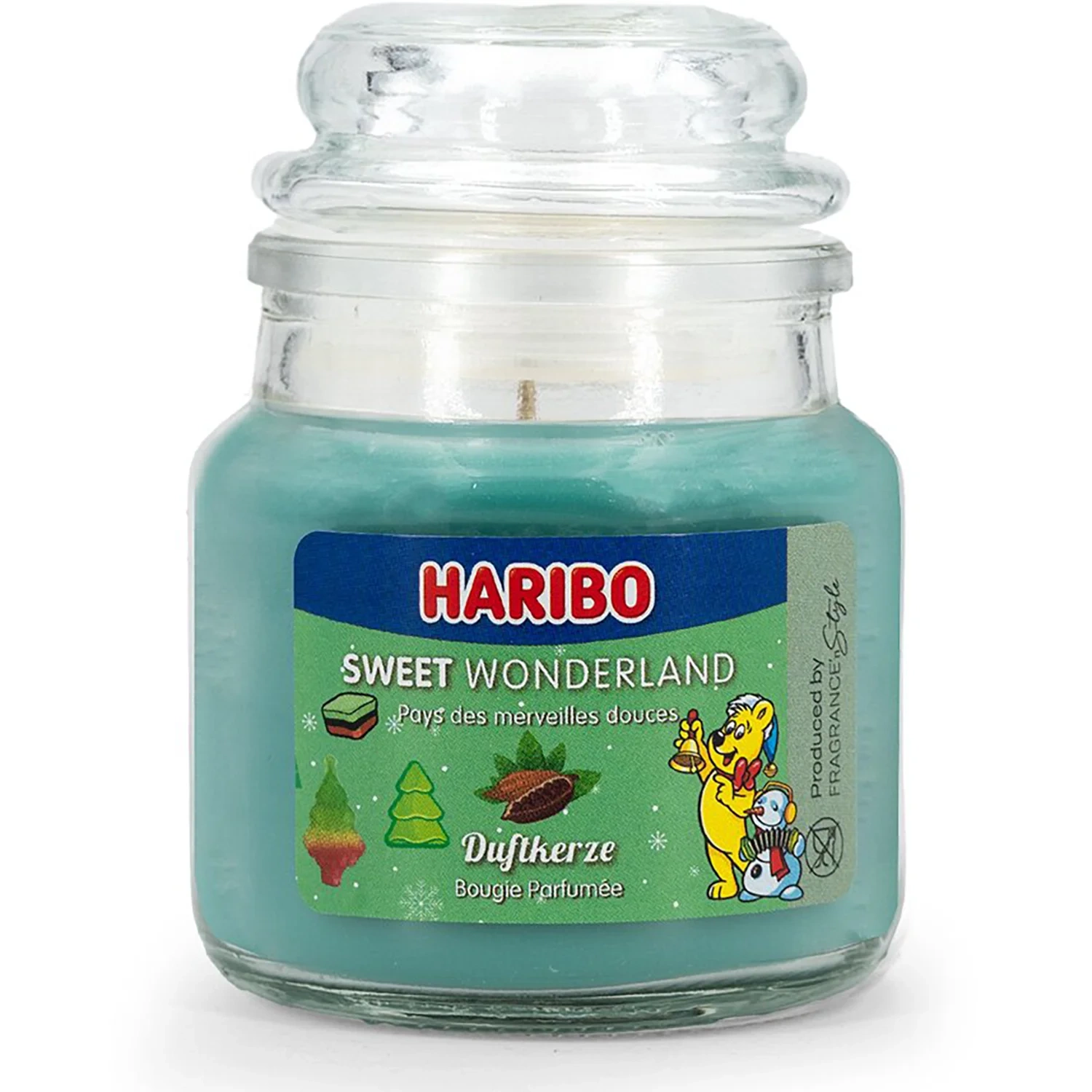 Haribo small Christmas scented candle in glass 85 g - Sweet Wonderland ...